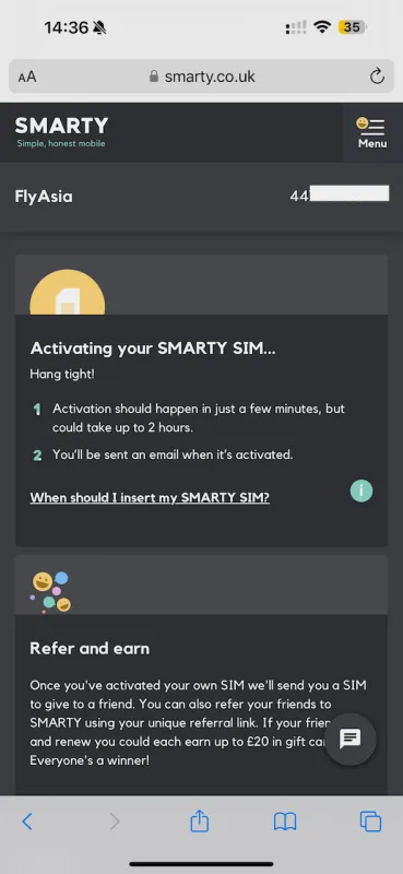 【實測】SMARTY 性價比極高的英國電話卡！£10 有 40GB 英國上網數據 & 有 12GB 可在歐洲漫遊上網！ | FlyAsia