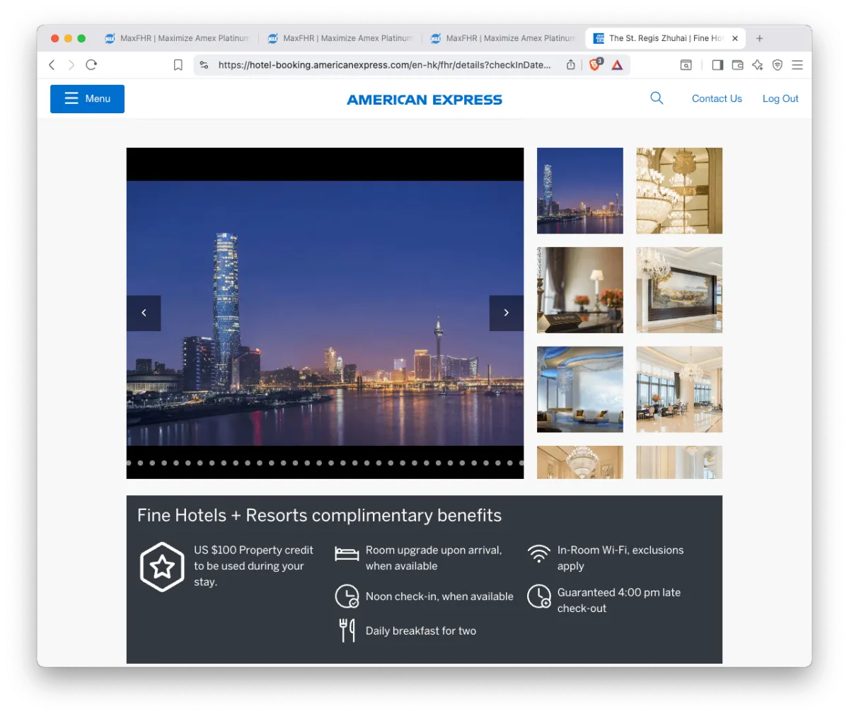 【小工具】快速掃視全球 AMEX FHR 酒店的全年價錢 | FlyAsia