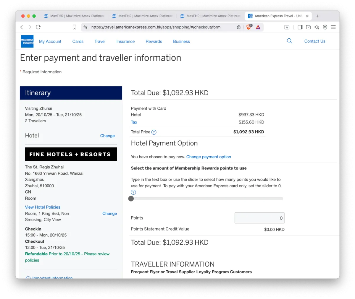 【小工具】快速掃視全球 AMEX FHR 酒店的全年價錢 | FlyAsia