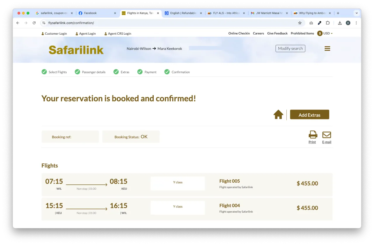 肯亞 Safarilink Caravan 飛行體驗 | Nairobi-Masai Mara | WIL-KEU | 搭空中小巴去看野生動物 ...